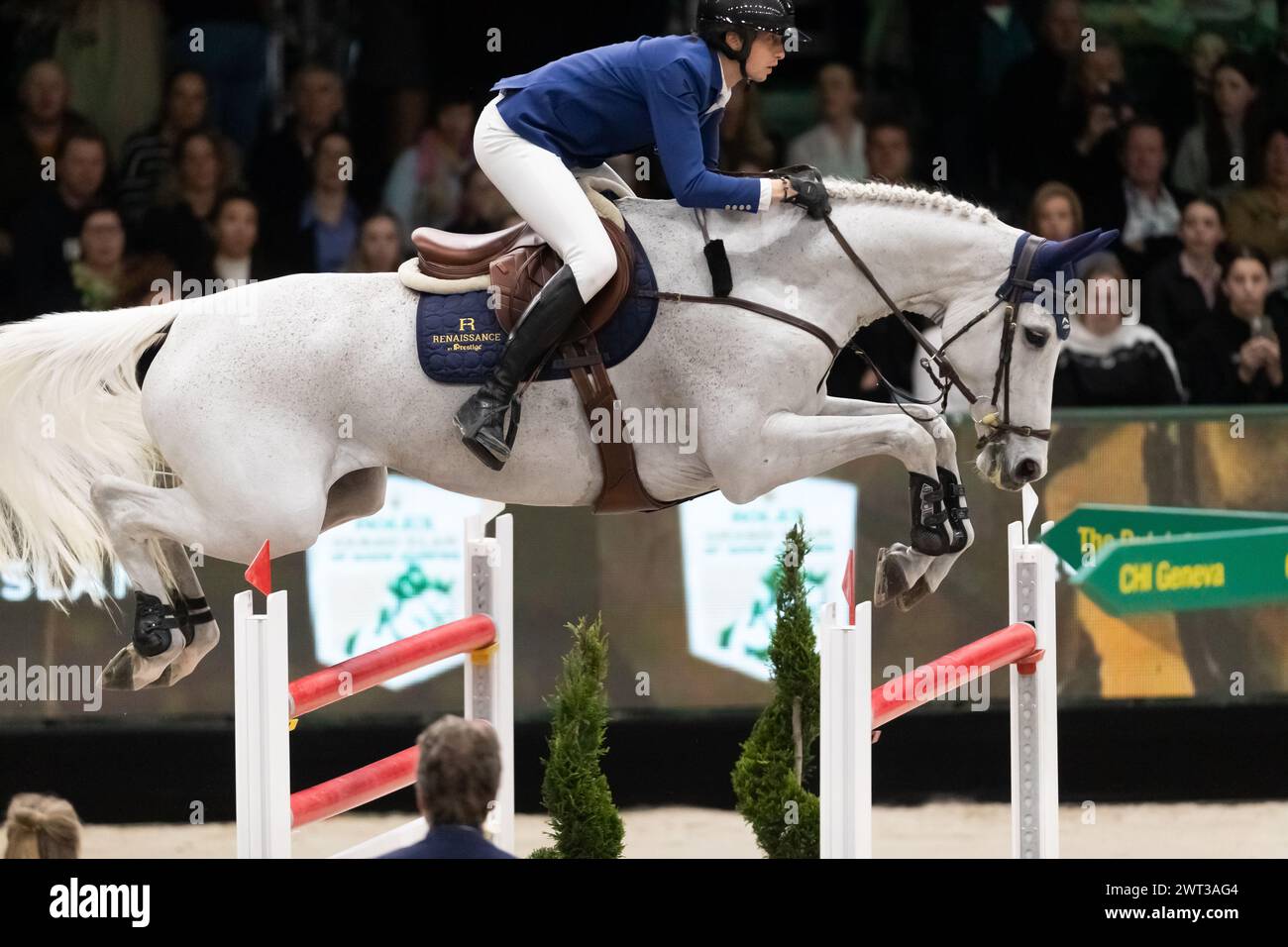 Denbosch, Netherlands - March 10, 2024. Martin Fuchs of Switzerland ...