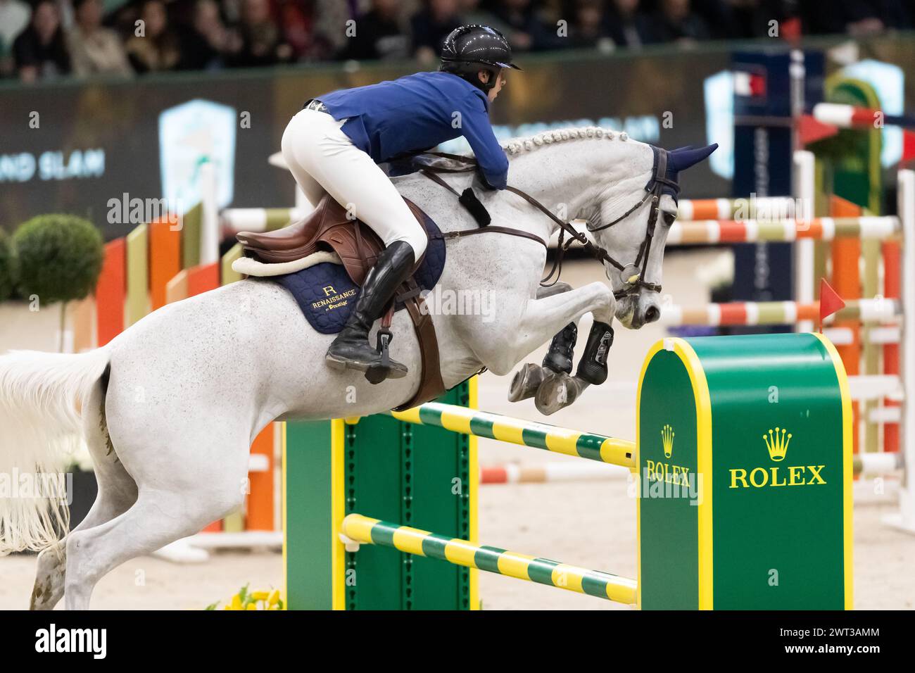 Denbosch, Netherlands - March 10, 2024. Martin Fuchs of Switzerland ...