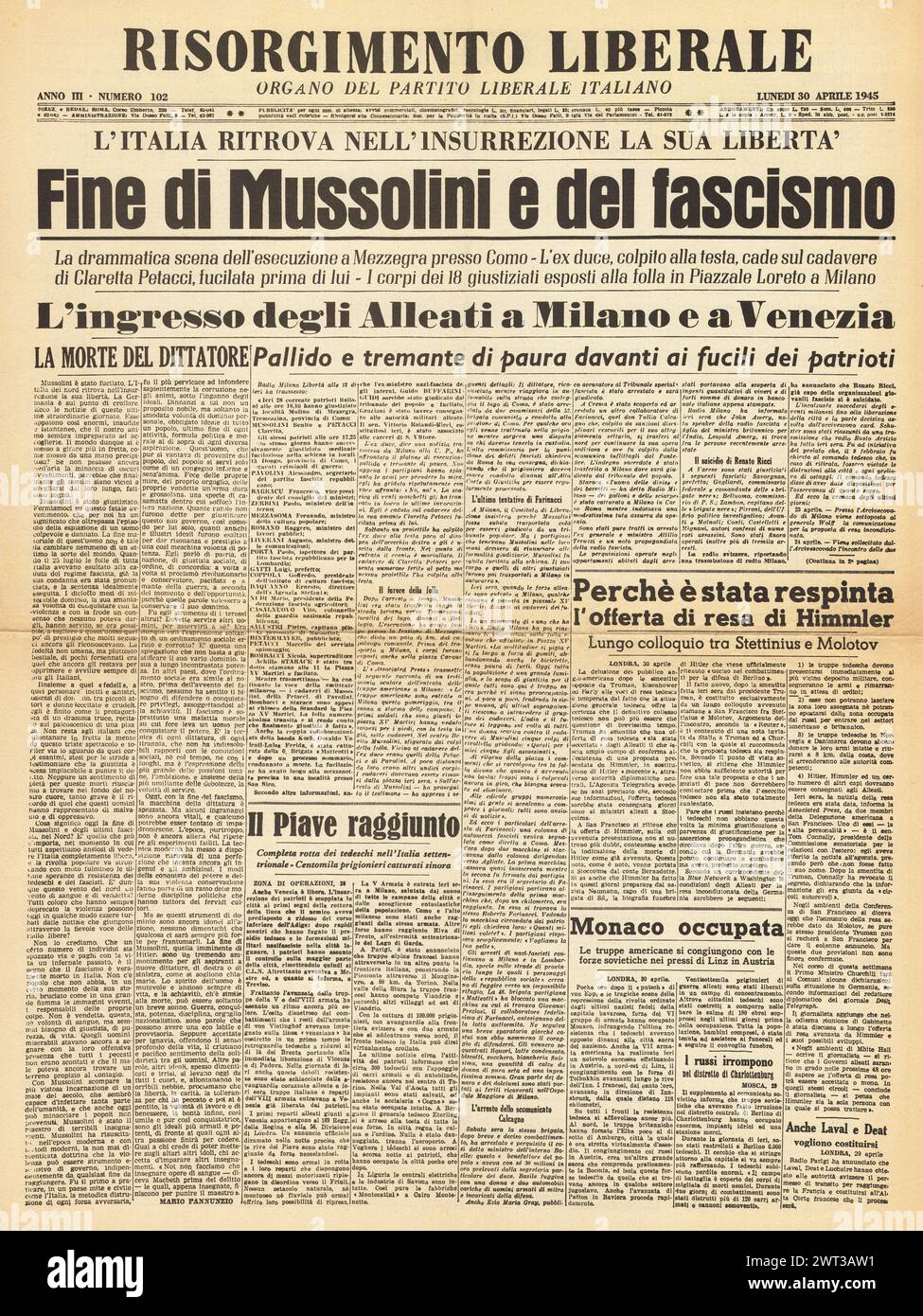 Execution of mussolini hi-res stock photography and images - Alamy