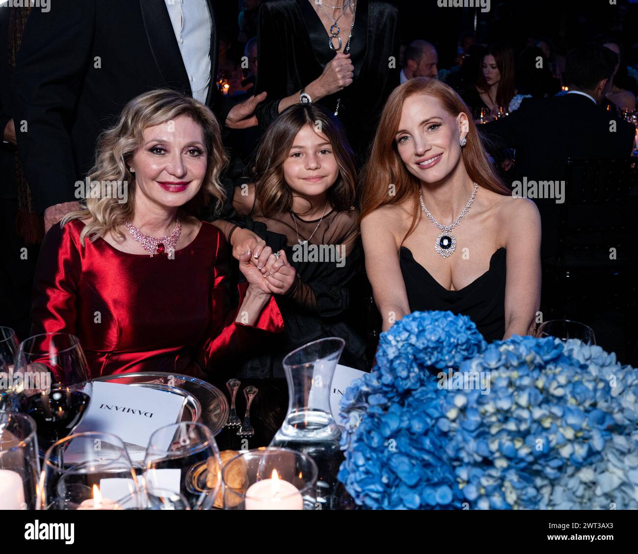 Silvia Damiani Grassi, ?, Jessica Chastain Damiani Gala Dinner - 100 ...