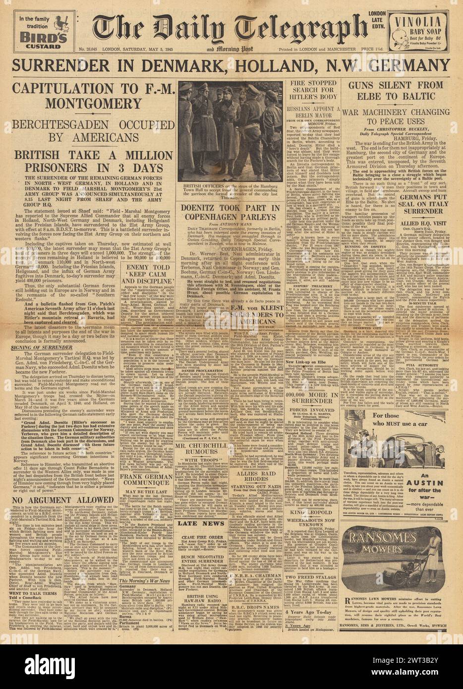 Karl donitz surrender hi-res stock photography and images - Alamy