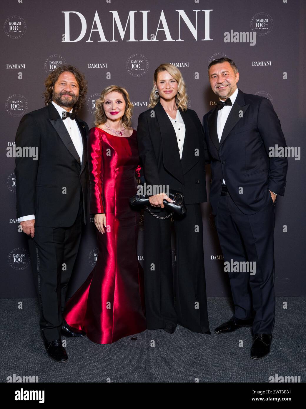 Milan Italy, 14/03/2024, Italy. 14th Mar, 2024. Guido Damiani, Silvia ...