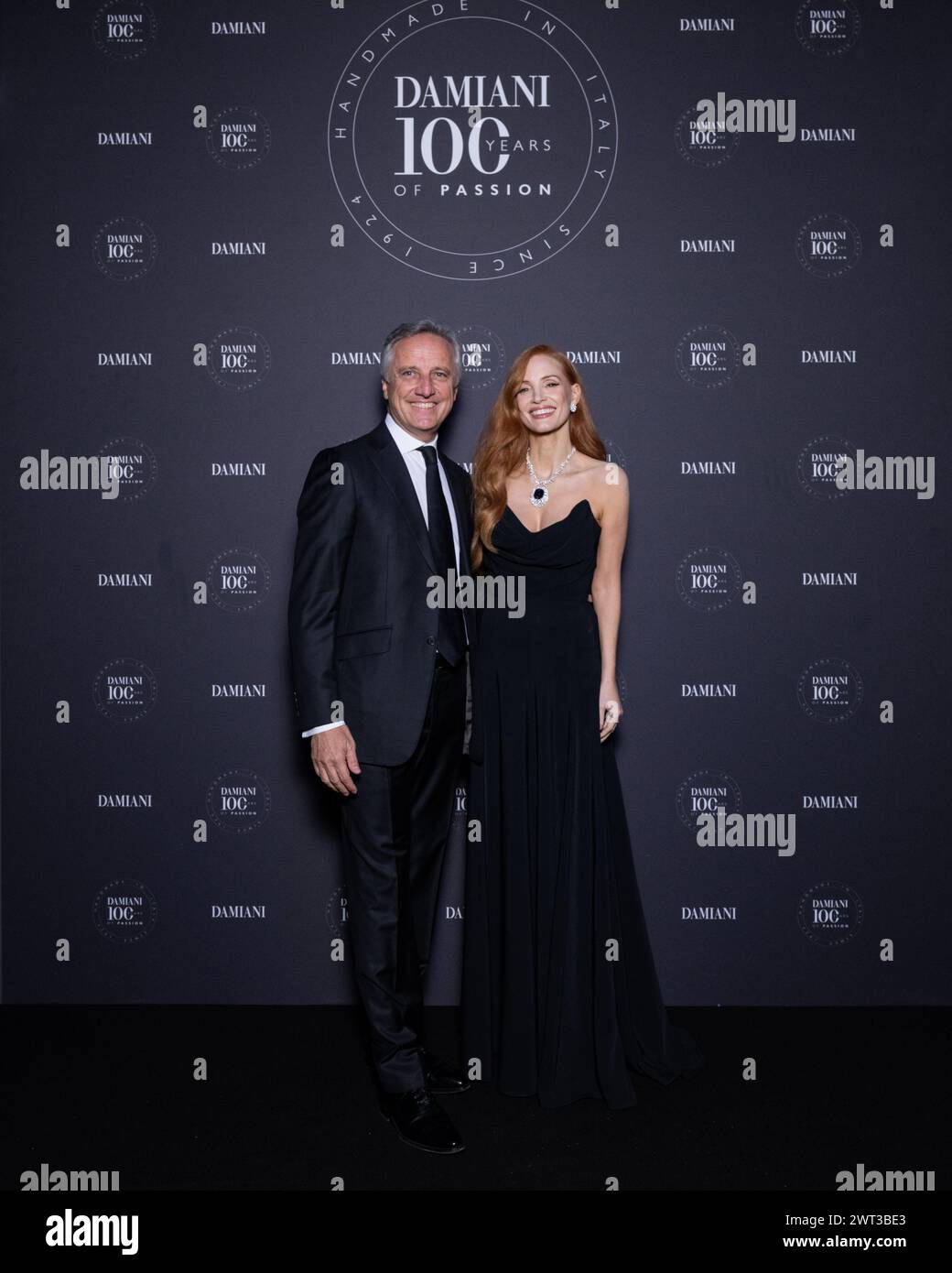 Jerome Favier, Jessica Chastain Damiani Gala Dinner - 100 Years of ...