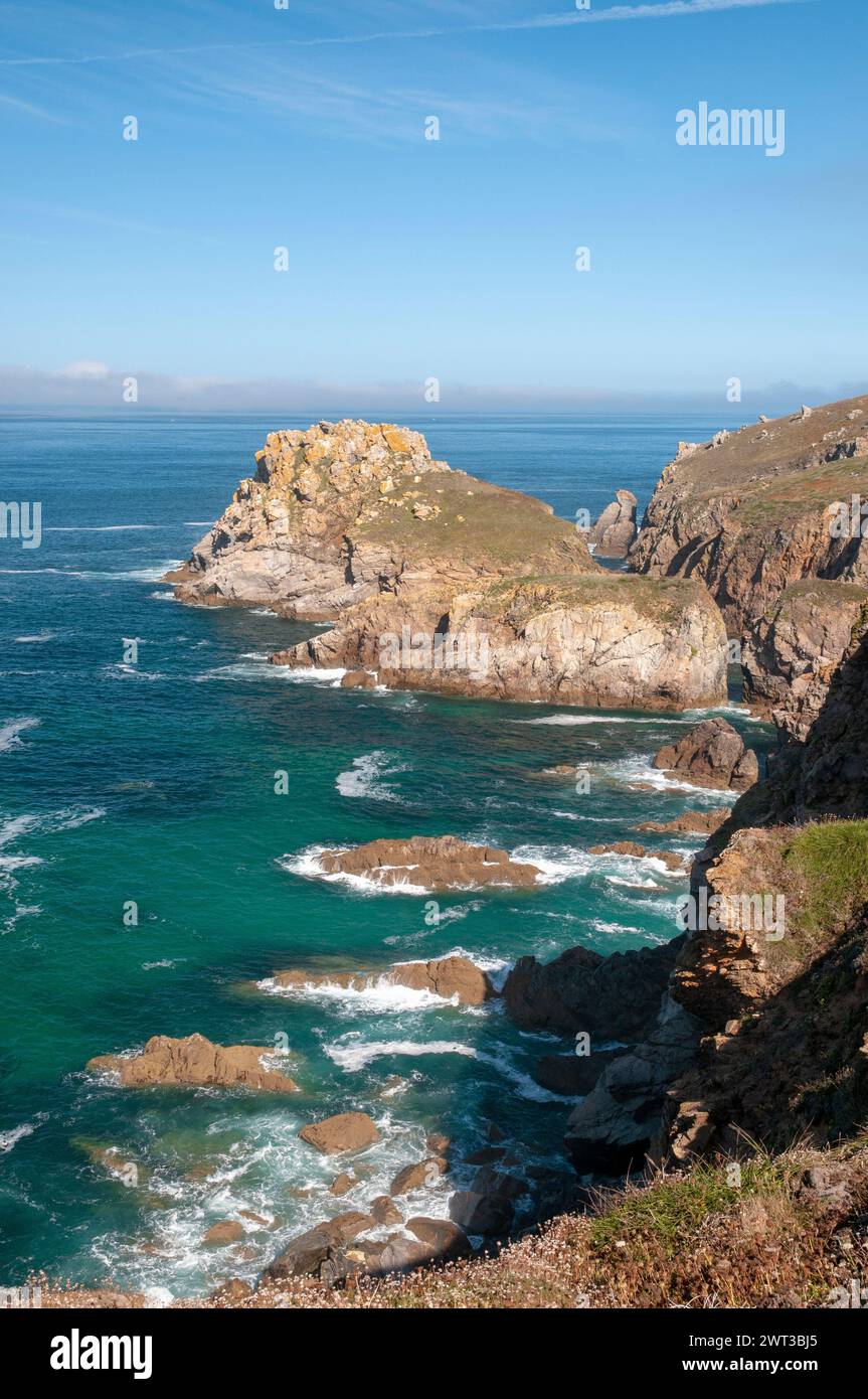 Pointe du Van near Saint-They chapel, Cleden-Cap-Sizun, Finistere (29 ...