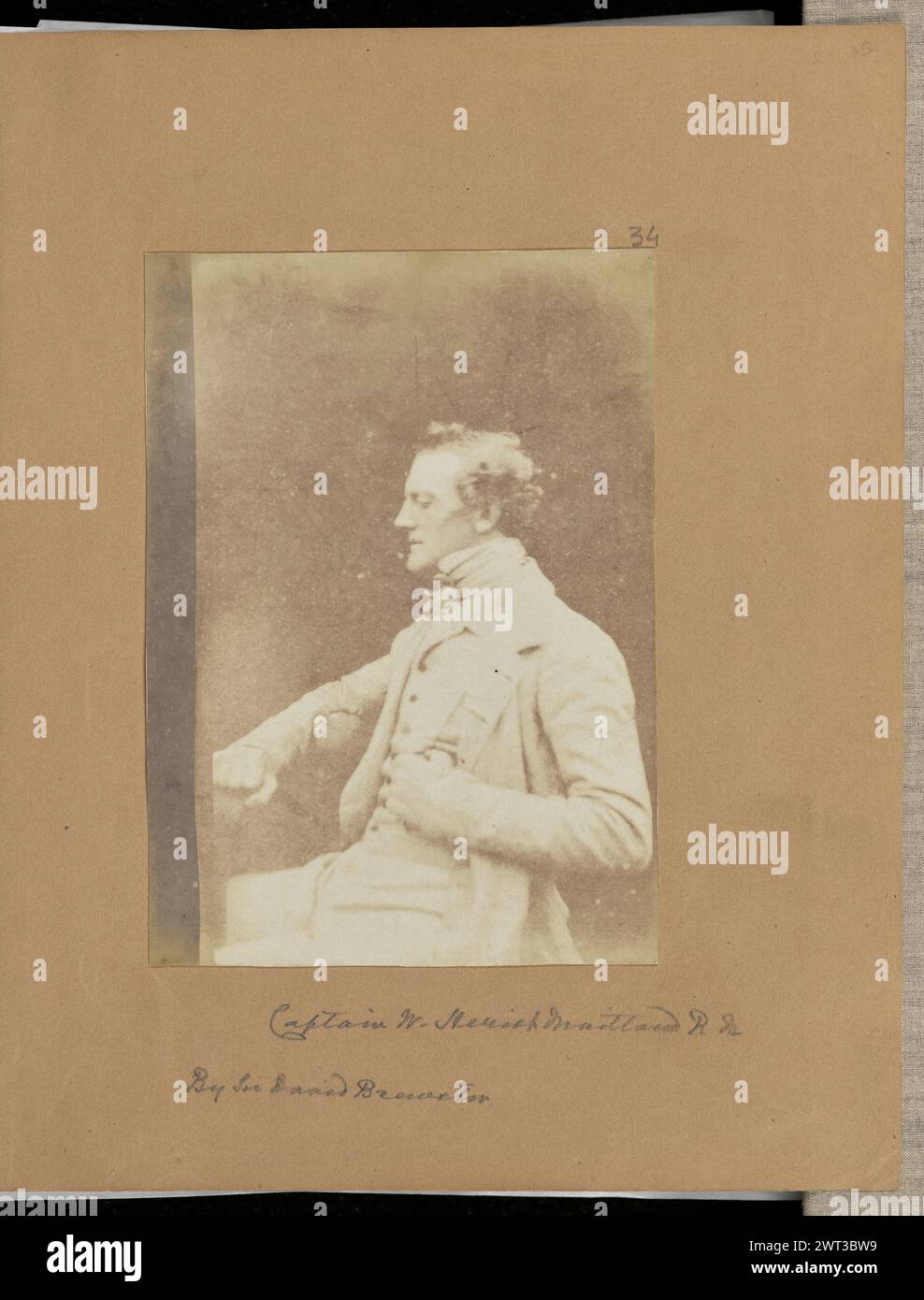 Captain W. Heriot Maitland R.N.. Sir David Brewster, photographer ...