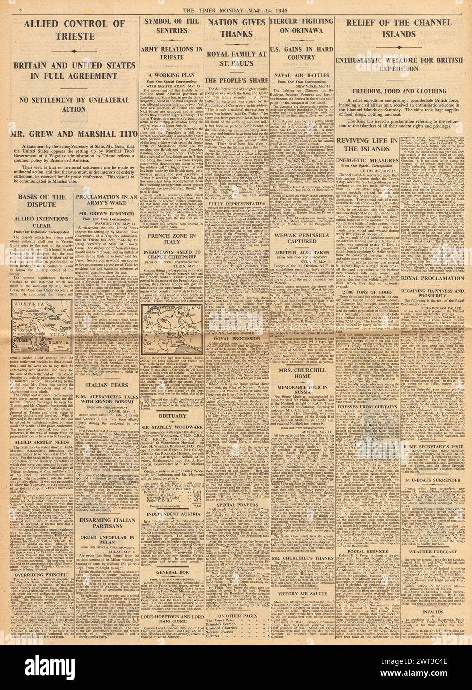 Channel islands liberation 1945 hi-res stock photography and images - Alamy