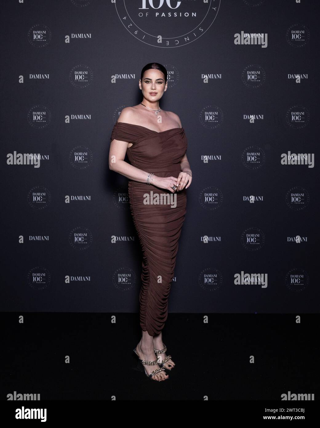 Catherine Poulain Damiani Gala Dinner - 100 Years of Passion Backdrop Teatro Alcione Milan ...