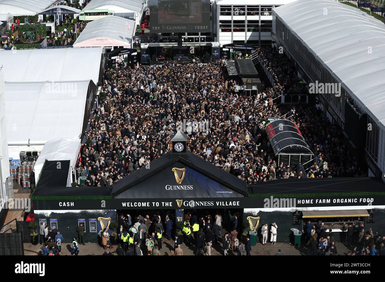 A general view of the Guinness Village on day four of the 2024 ...