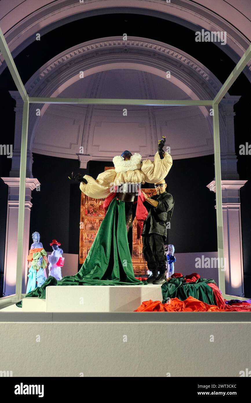 London, UK, 15th March, 2024. Francesco Colucci known for his window ...