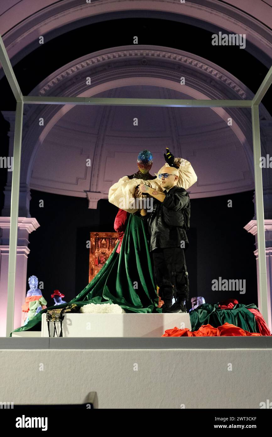 London, UK, 15th March, 2024. Francesco Colucci known for his window ...