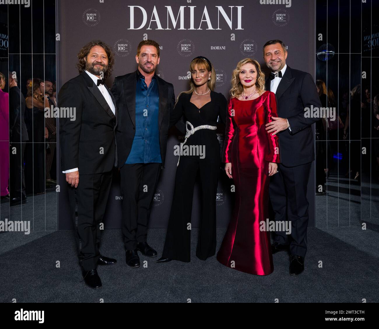 Milan, Italy. 14th Mar, 2024. Guido Damiani, guest, guest, Silvia ...