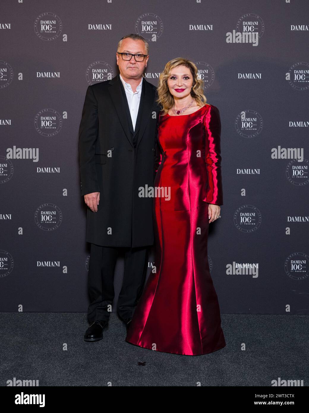 Milan, Italy. 14th Mar, 2024. Luca Dini, Silvia Damiani Grassi Damiani ...