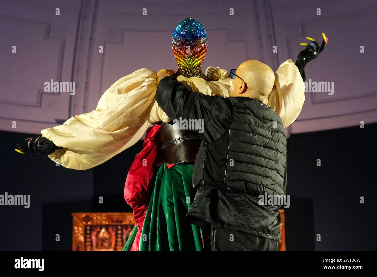 London, UK, 15th March, 2024. Francesco Colucci known for his window ...