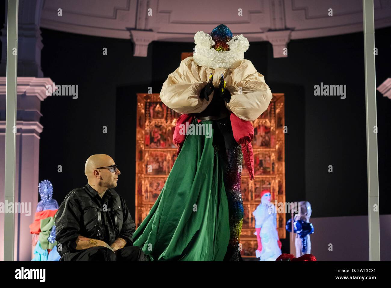 London, UK, 15th March, 2024. Francesco Colucci known for his window ...