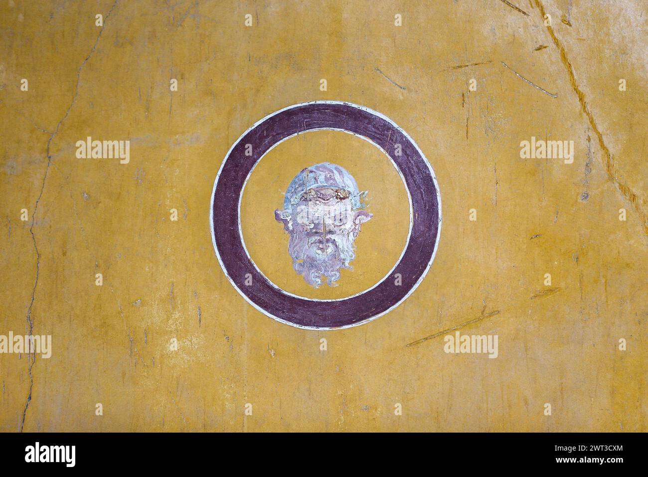 A fresco in the house of the Vettii, in the archaeological excavations ...