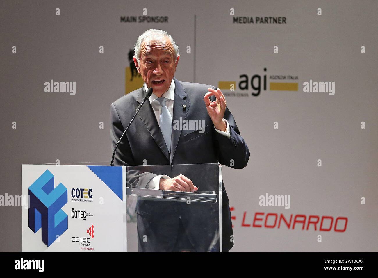 The President of the Portugal, Marcelo Rebelo de Sousa, at the San ...