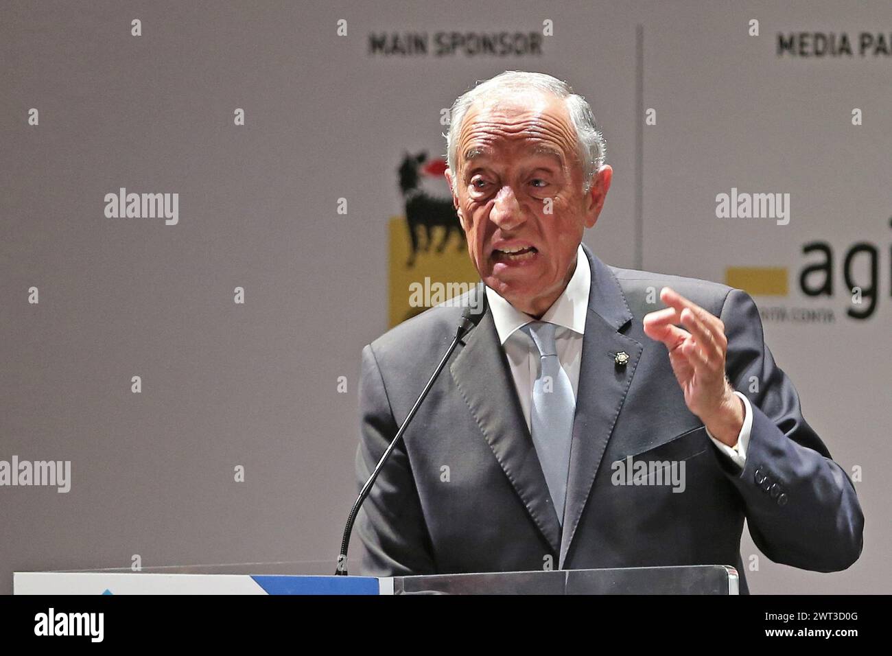 The President of the Portugal, Marcelo Rebelo de Sousa, at the San ...