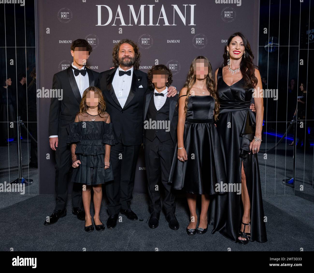 Italy. 14th Mar, 2024. Gabriele Damiani, Sofia Damiani, Guido Damiani ...