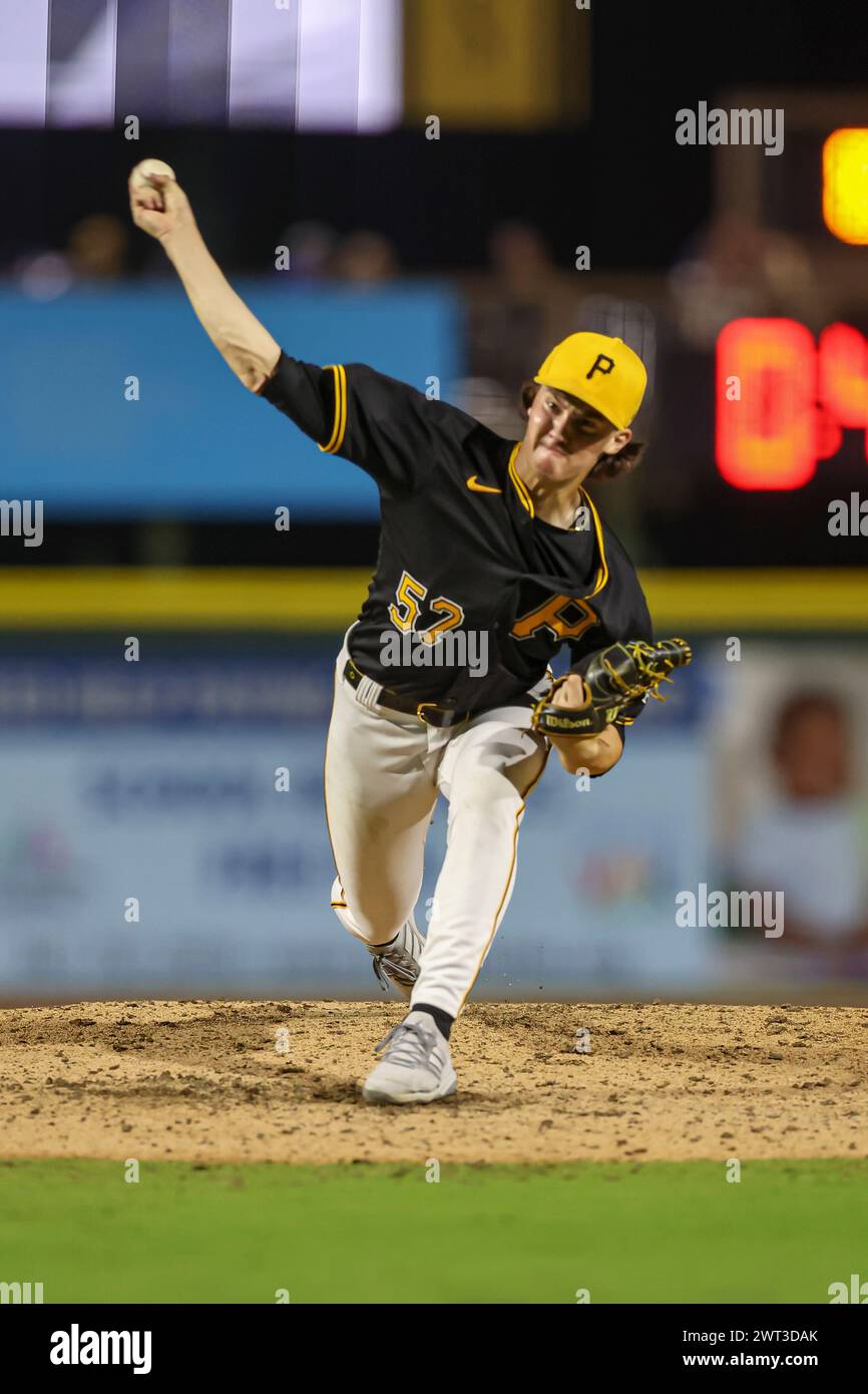 Bradenton, FL: Pittsburgh Pirates pitcher Bubba Chandler (57) delivers ...