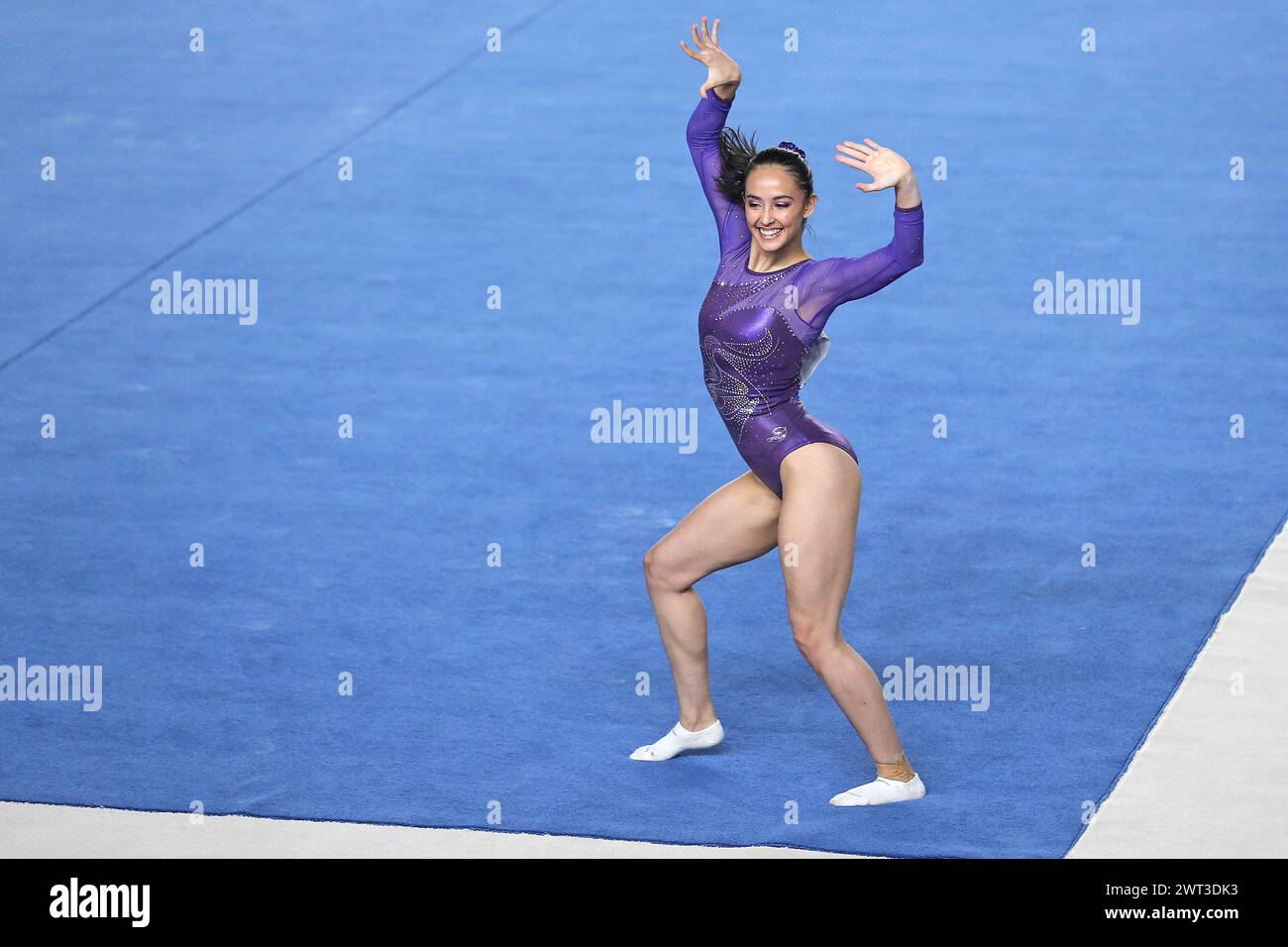 Farah Ann Abdul Hadi of Malaysia during the competition of the final stages of artistic ...