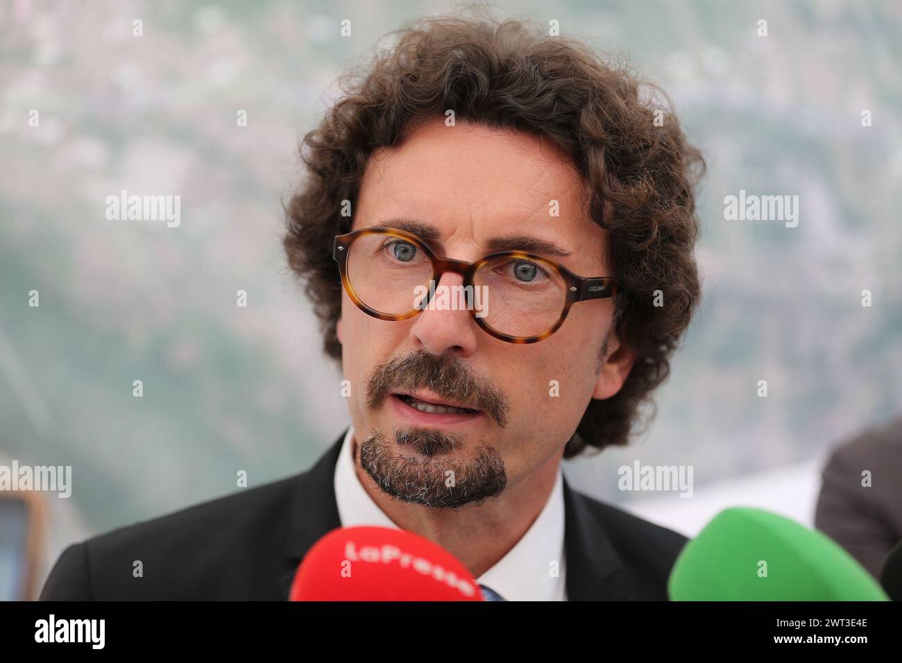 The Italian Minister of Infrastructure and Transport, Danilo Toninelli ...