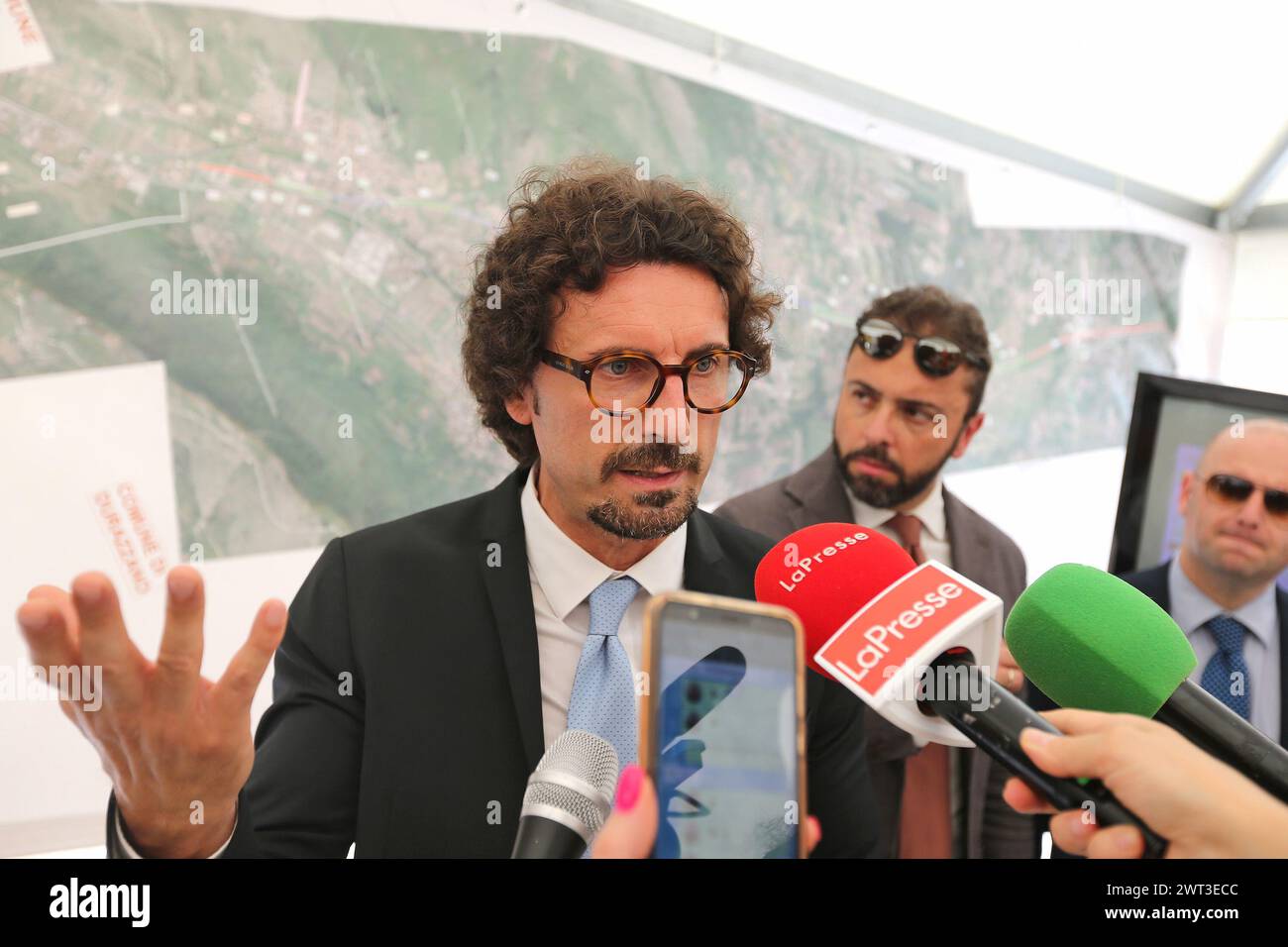 The Italian Minister of Infrastructure and Transport, Danilo Toninelli ...