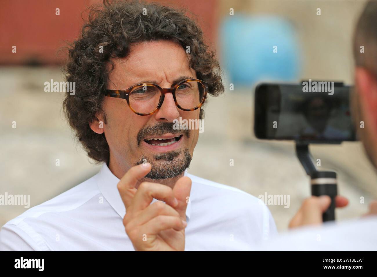 The Italian Minister of Infrastructure and Transport, Danilo Toninelli ...