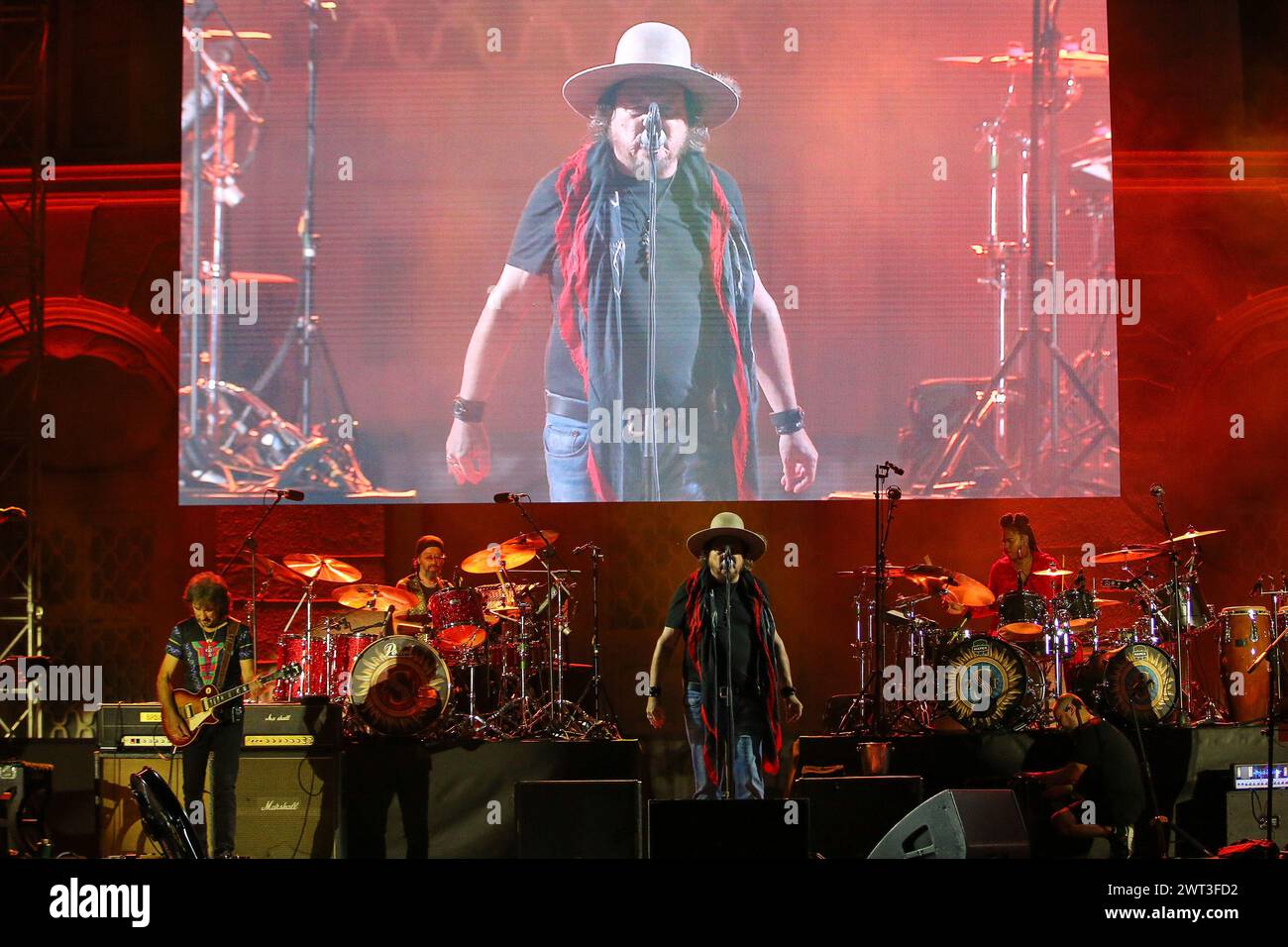 The Italian rock singer, Zucchero "Sugar" Fornaciari, during the World ...