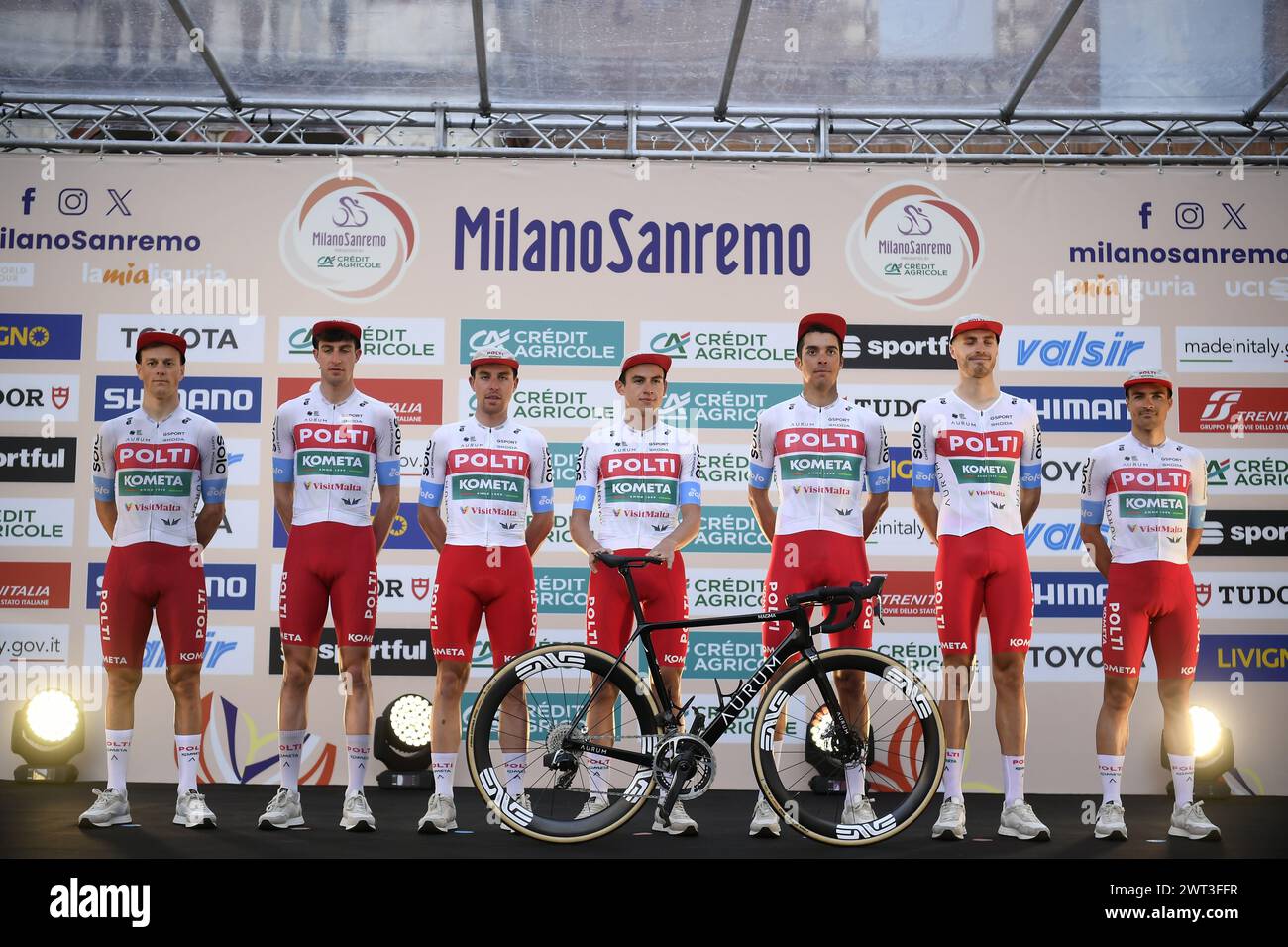 Pavia, Italia. 15th Mar, 2024. TEAM Team Polti Kometa during Team ...