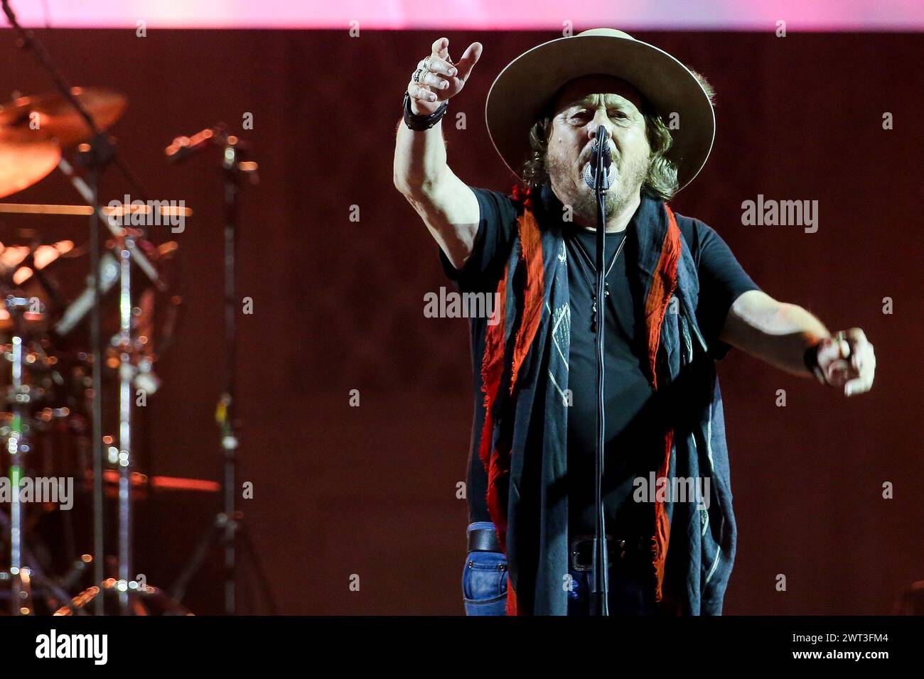 The Italian rock singer, Zucchero "Sugar" Fornaciari, during the World ...