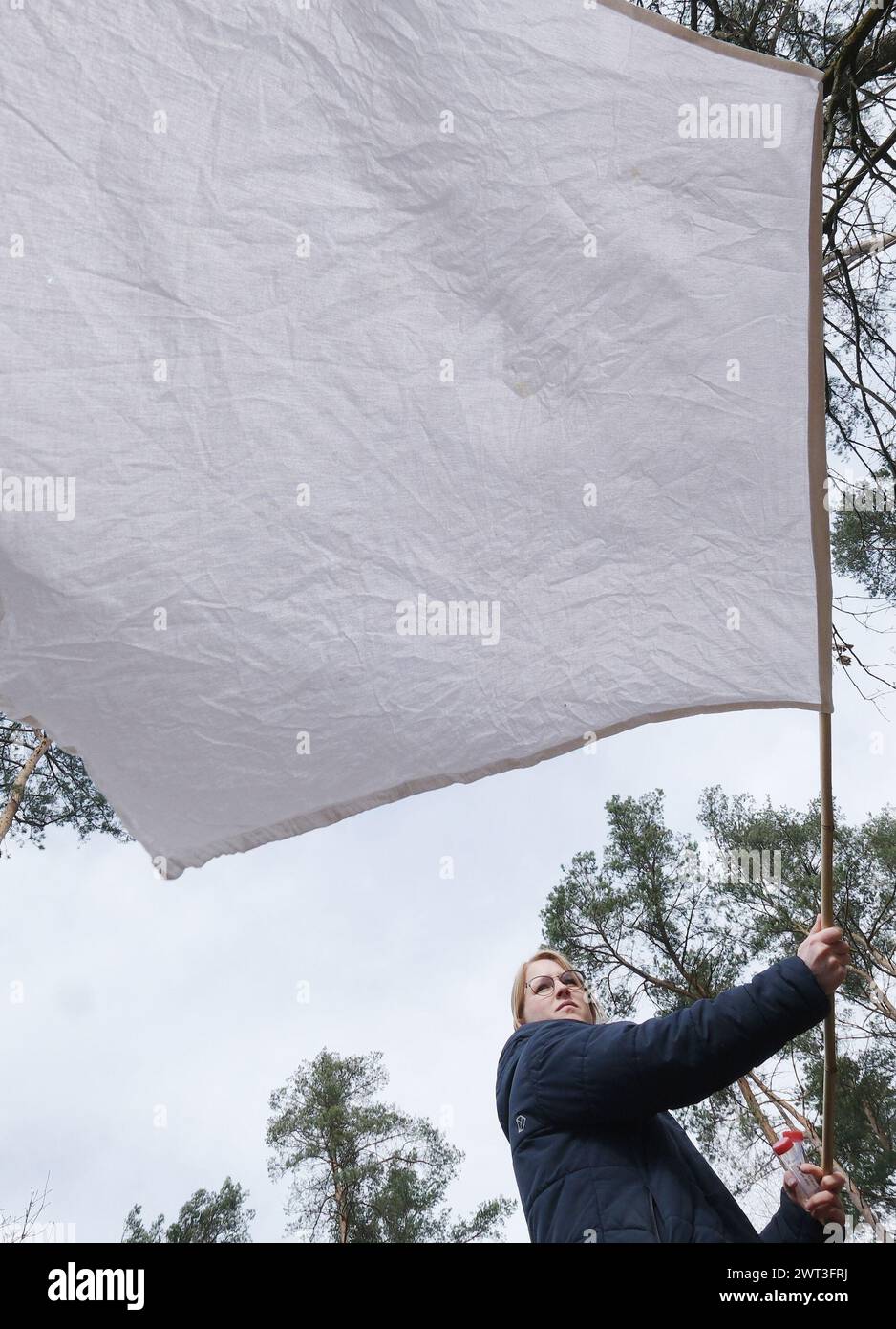 Battaune, Germany. 15th Mar, 2024. Sara Weilage, a doctoral student at ...