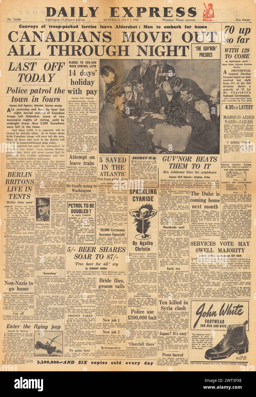 Newspaper front page riots hi-res stock photography and images - Alamy