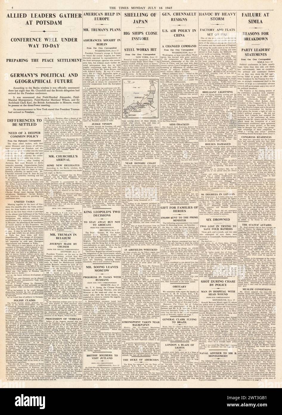 Truman, stalin, and churchill hi-res stock photography and images - Alamy