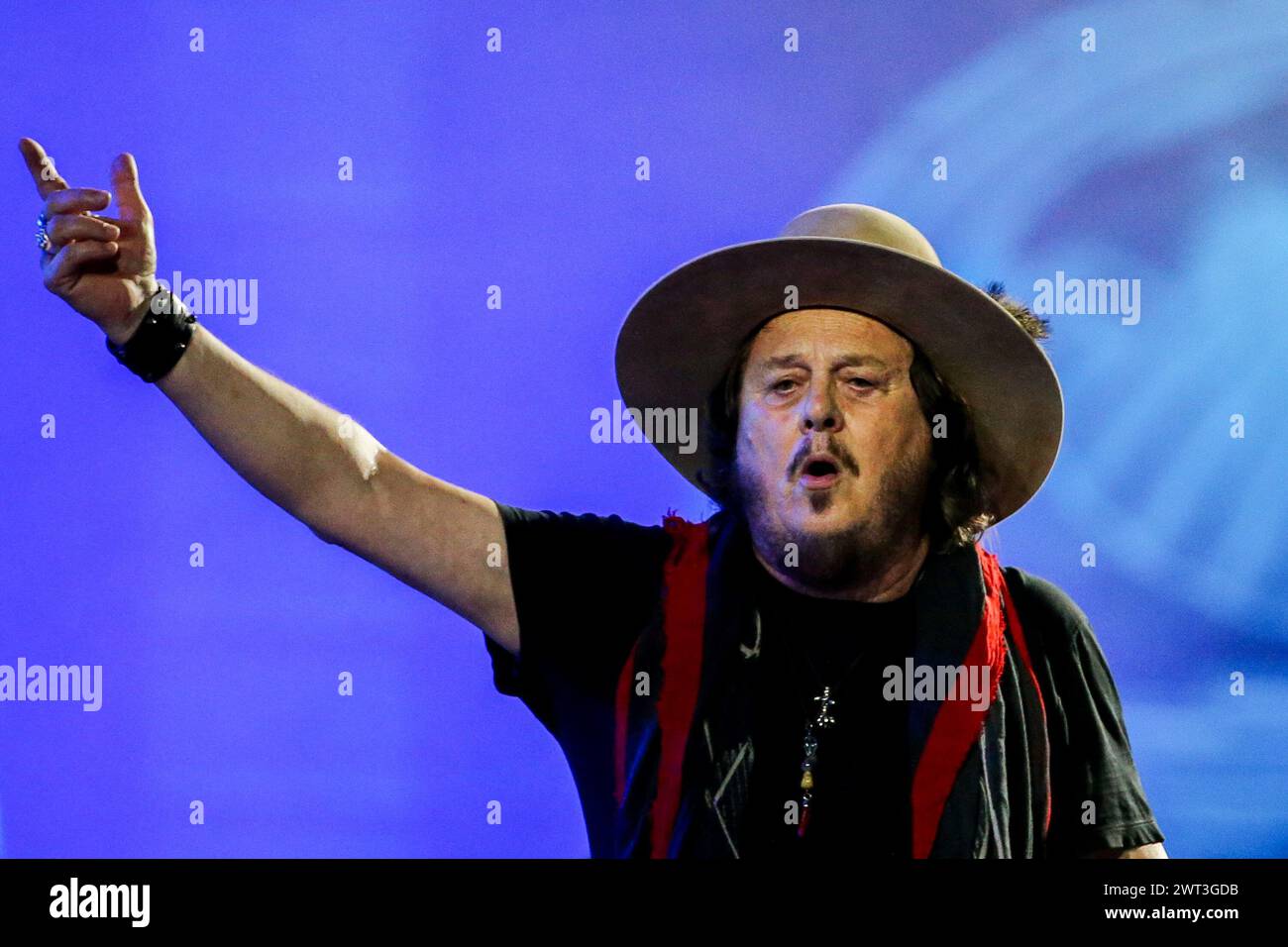 The Italian rock singer, Zucchero "Sugar" Fornaciari, during the World ...