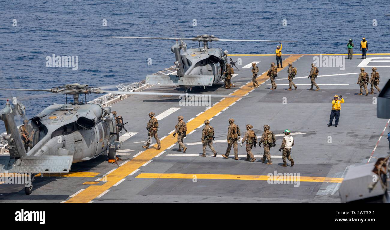 EAST CHINA SEA (March 9, 2024) Marines from the 31st Marine ...