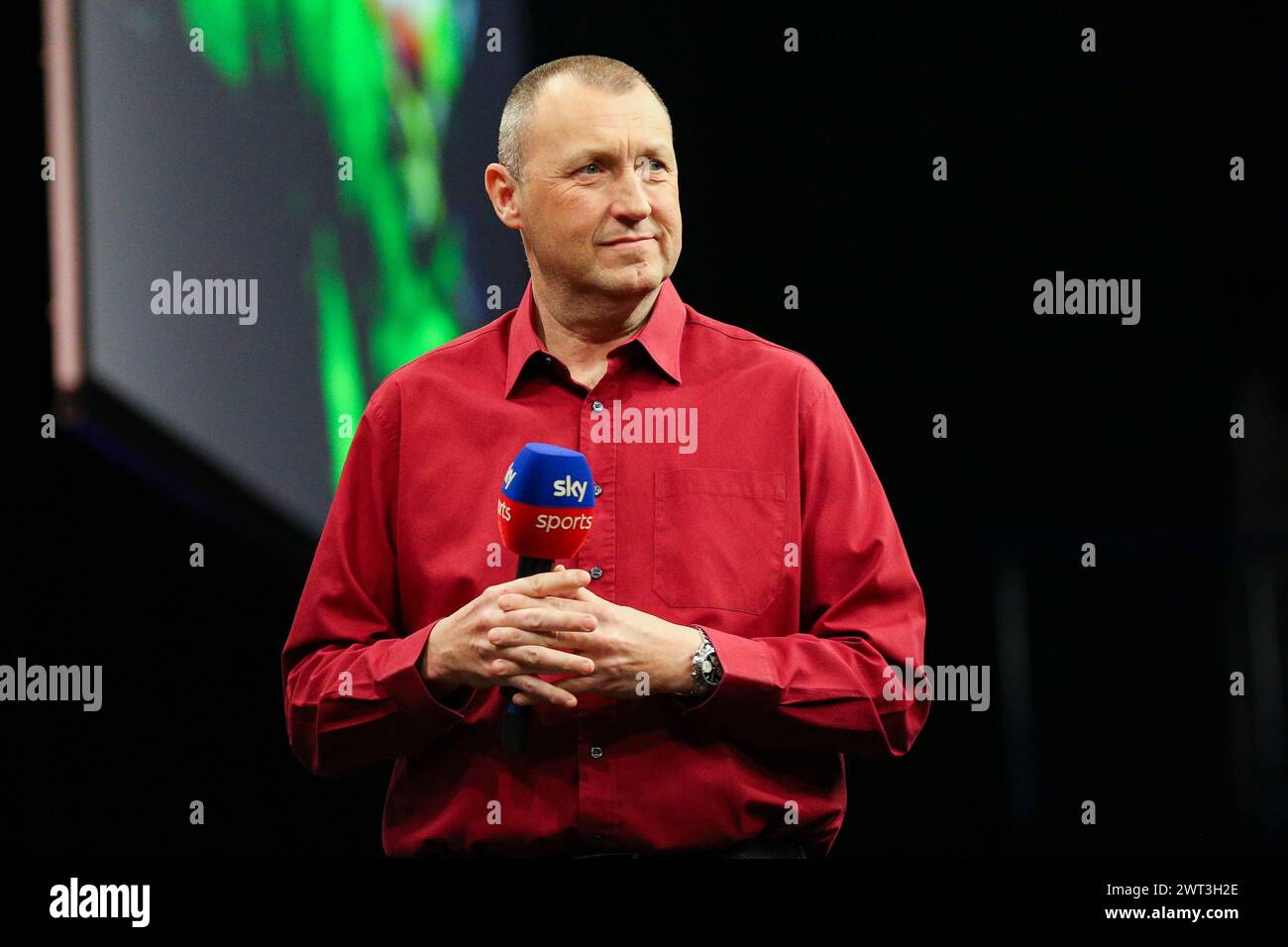 Nottingham, UK. 14th Mar, 2024. Sky Sports Presenter Wayne Mardle ...
