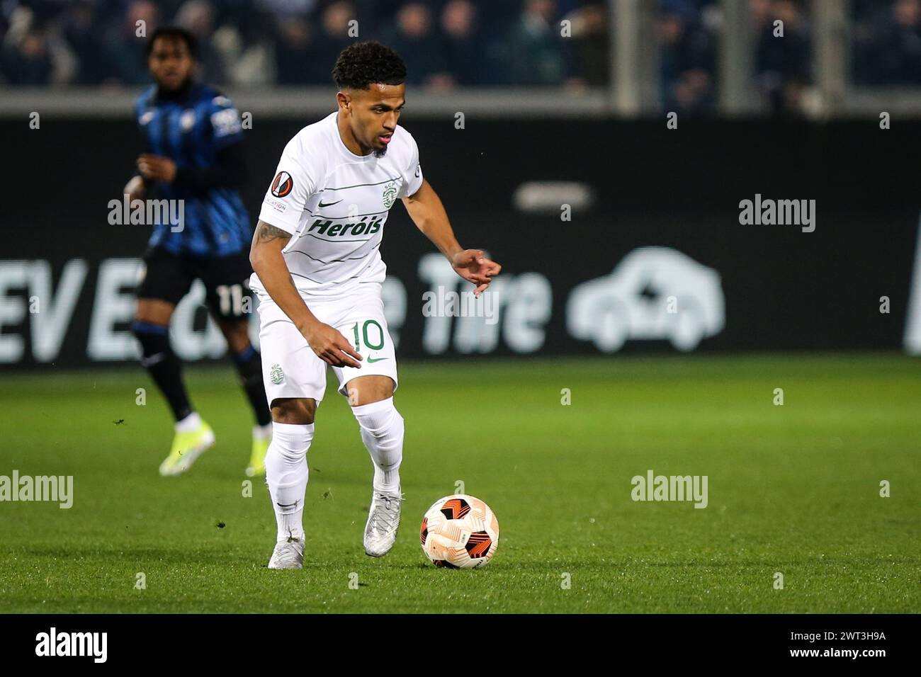 Bergamo, Italy, 14th Mar 2024. Marcus Edwards during the match between ...