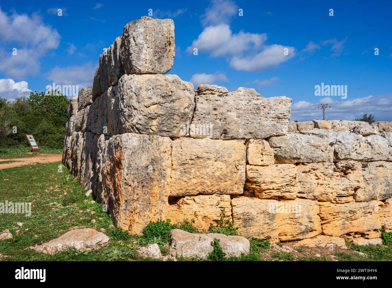Hospitalet Vell archeological site, rooms in the walled enclosure ...