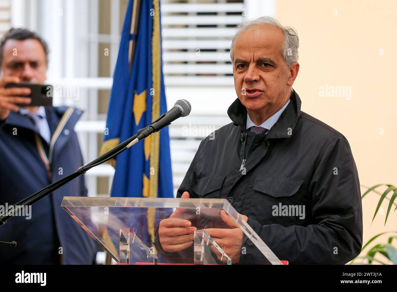 The Minister of the Interior, Matteo Piantedosi, at the inauguration of ...