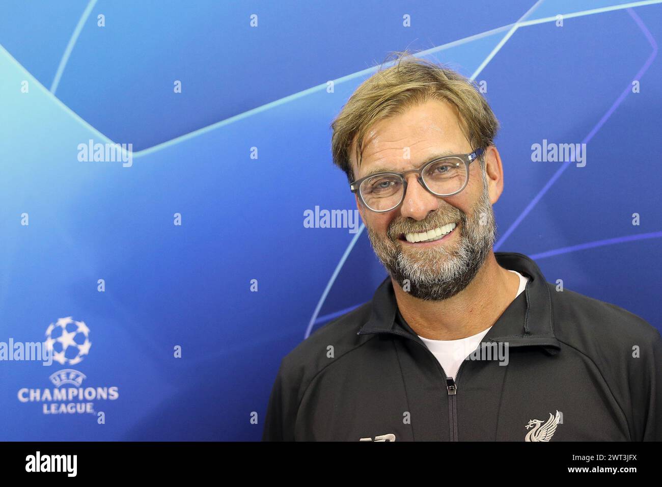 Liverpool coach, Jurgen Klopp, during the press conference at the San ...
