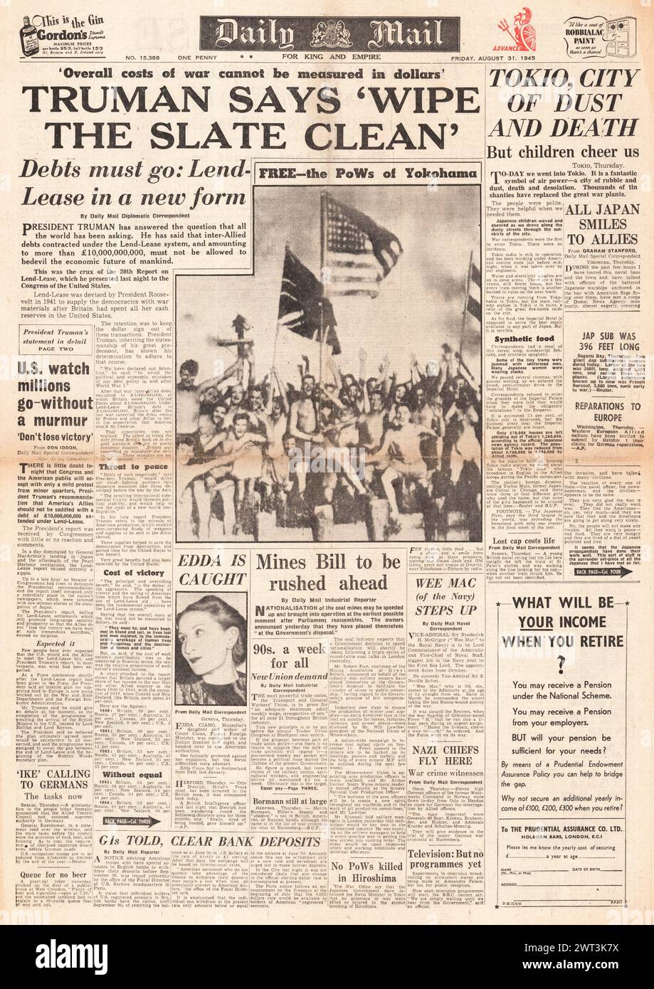 Bombing of tokyo 1945 hi-res stock photography and images - Alamy