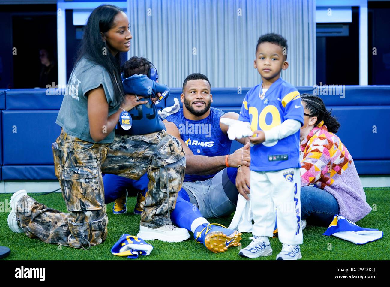 FILE - Los Angeles Rams defensive tackle Aaron Donald (99) is ...
