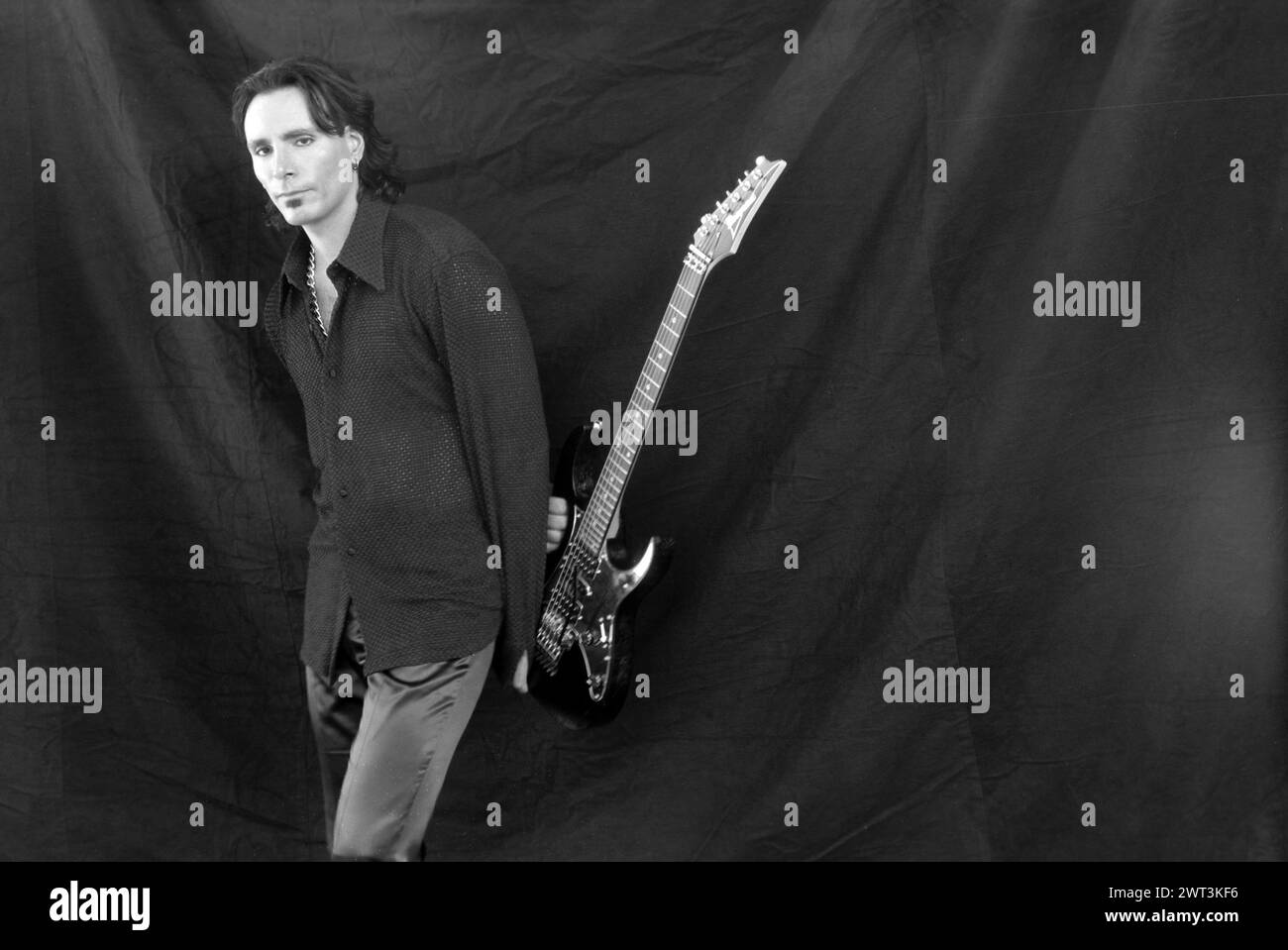 Steve Vai photographed in 2001 Los Angeles, California. Credit: Ross ...