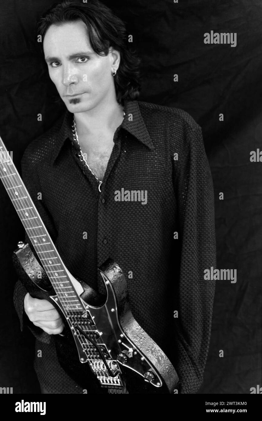 Steve Vai photographed in 2001 Los Angeles, California. Credit: Ross ...