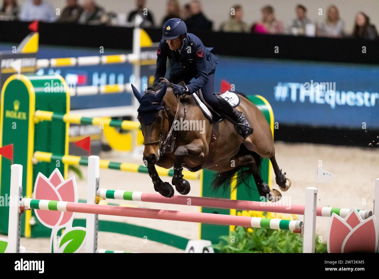 Denbosch, Netherlands - March 10, 2024. Lorenzo De Luca of Italy riding ...