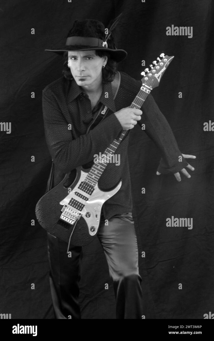 Steve Vai photographed in 2001 Los Angeles, California. Credit: Ross ...