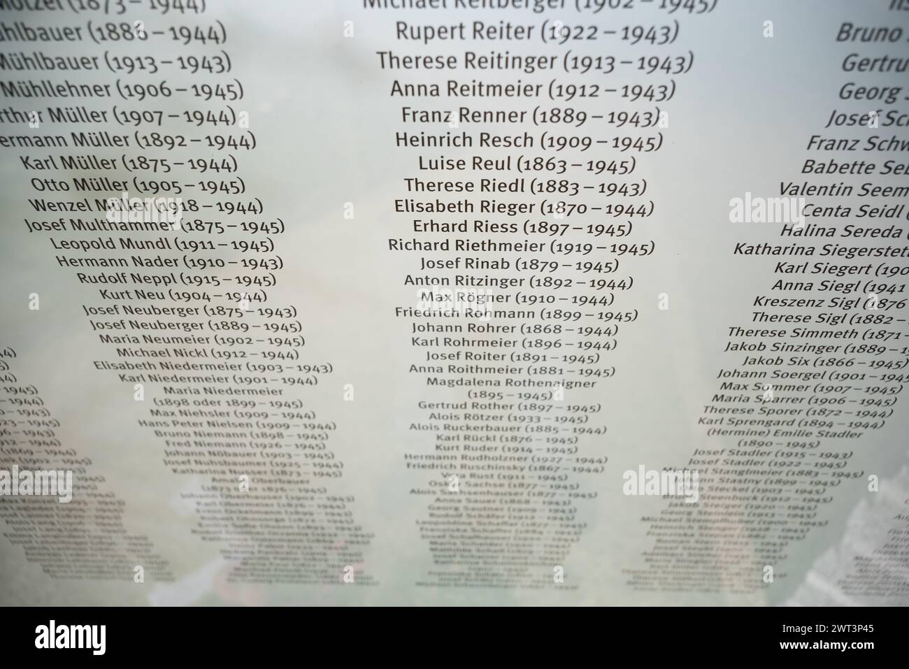 Mainkofen, Lower Bavaria, Germany, March 15th 2024, Memorial to the ...