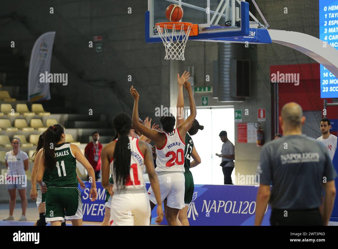 Y. Morris of USA and Rosales Comacho of Mexico in action during the ...