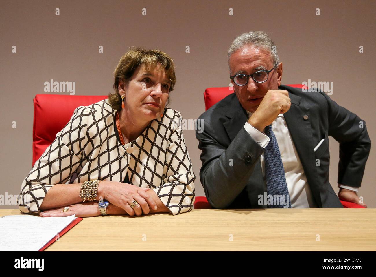 The minister of the University, Maria Cristina Messa and the rector of ...