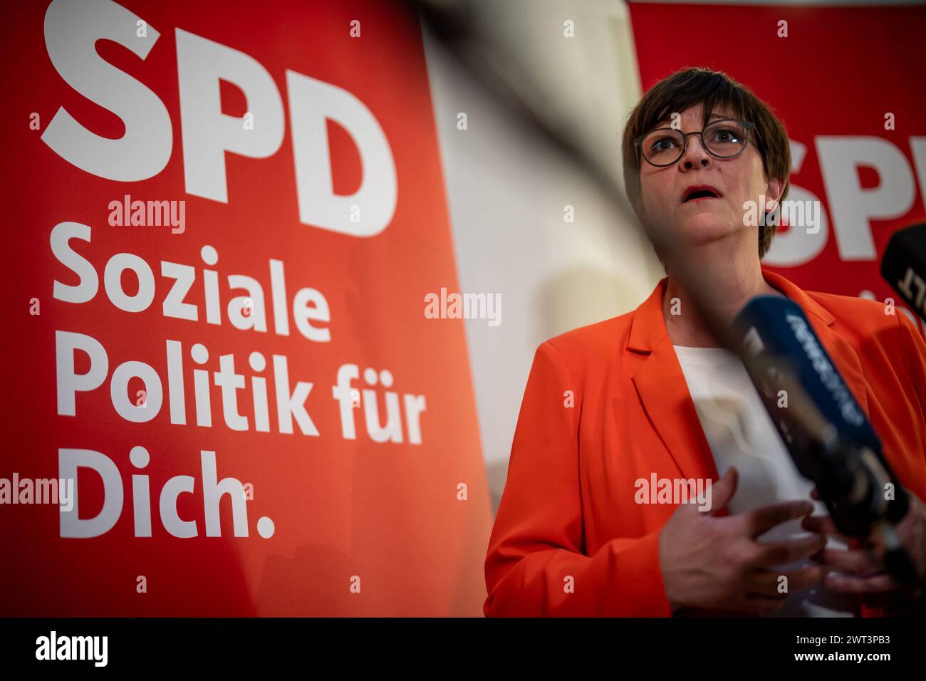 Berlin, Germany. 15th Mar, 2024. Saskia Esken, SPD Federal Chairwoman ...